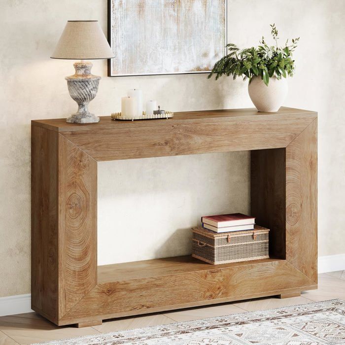 Tribesigns Table Console, Table d'entrée,120 x 30 x 83.5cm,Table d'appoint avec Espace de ...