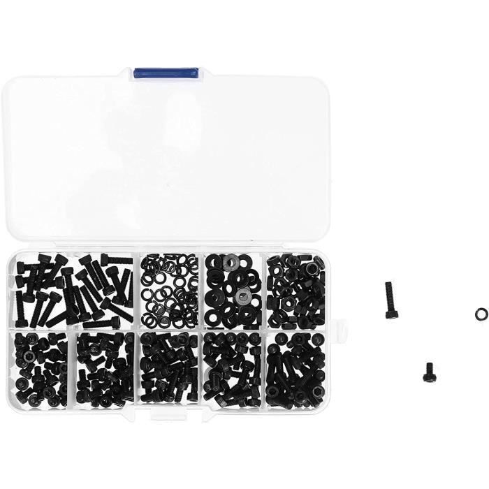 Kit d'assortiment de boulons à écrou, écrous hexagonaux Excellent jeu de boulons à culasse en ...