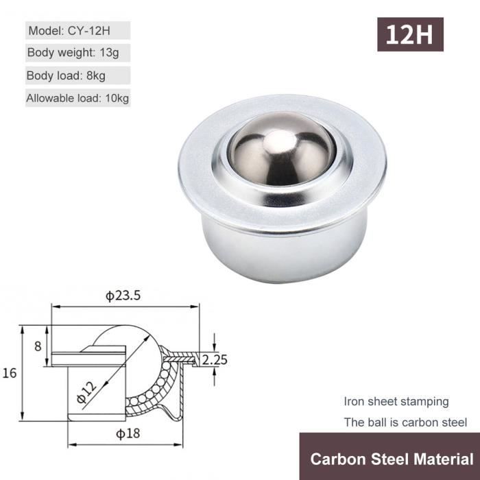 Roulette ronde de transfert de roulement à billes universel,système de ...