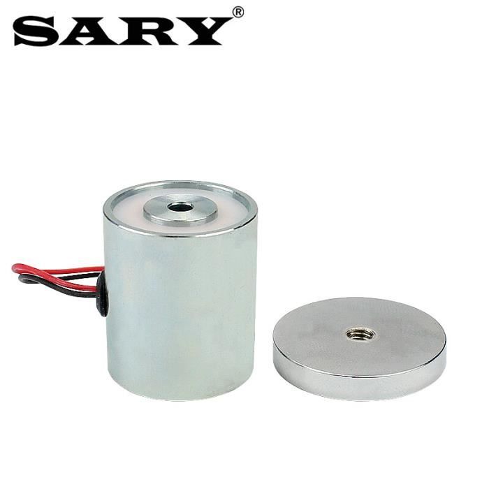 Serrure - LY-2529 - Électro-aimant rond - DC12V - Force de maintien 7KG ...