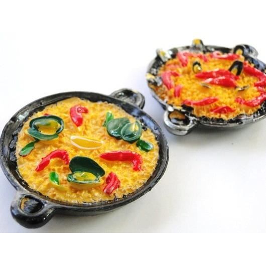 Lot x2 magnet aimant plat Paella Espagne Gambas - Cdiscount Maison