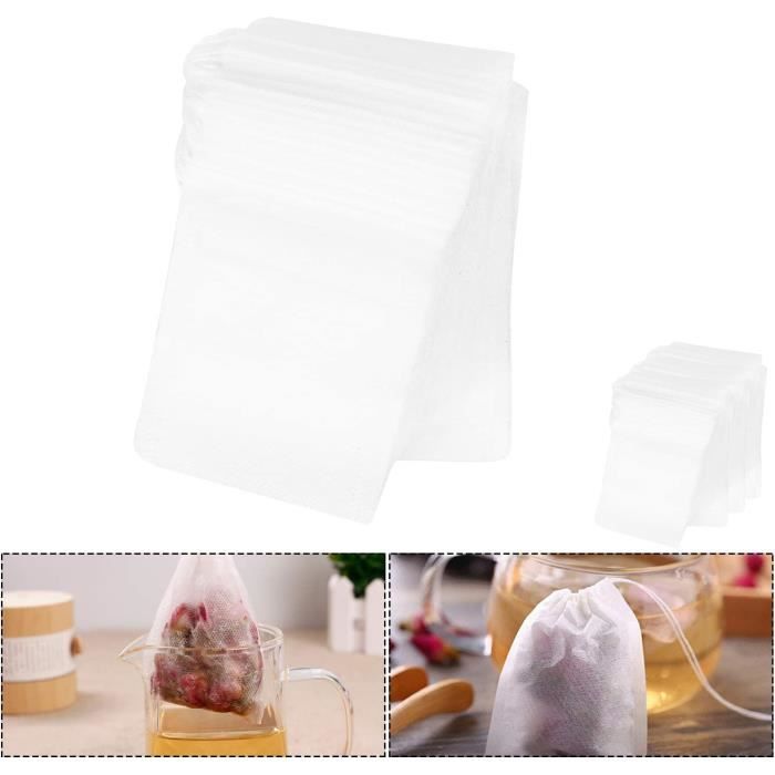 Sachet de Thé Jetable - 600Pcs - Sachet de Thé Vide à Remplir - Non ...