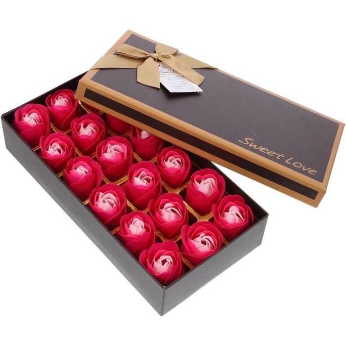 18 Pcs Cadeau Saint-Valentin Coffrets Cadeaux Fleurs Roses Romantiques ...