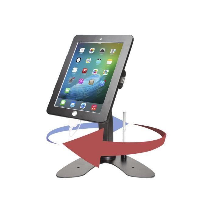 Pied pour tablette verrouillable aluminium noir pour Apple iPad - CTA ...