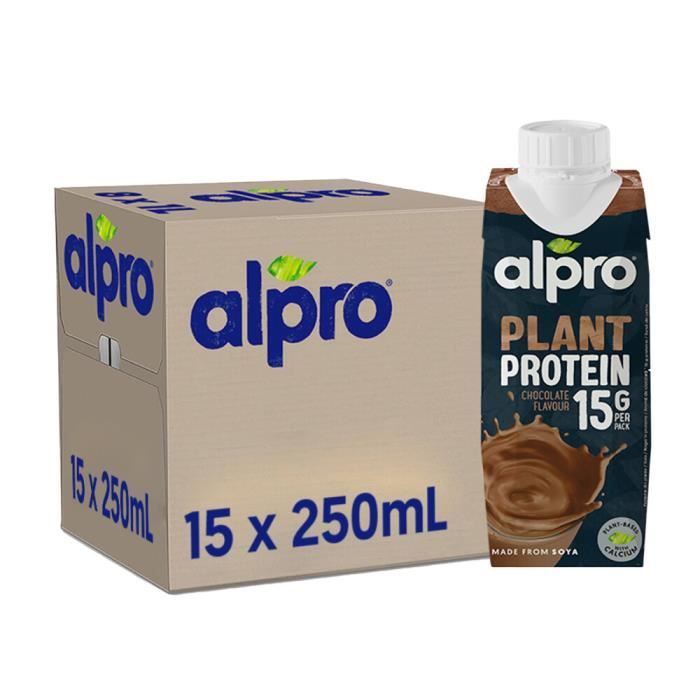 Boissons protéinées Danone - Alpro Plant Protein - Chocolate Pack de 15 ...