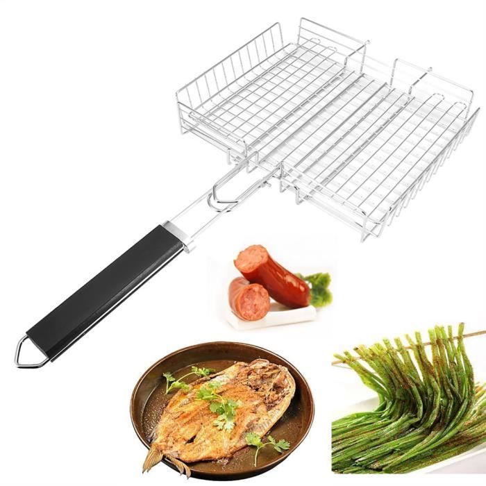 Fydun Filet de barbecue BBQ Net Square Grilled Fish Chicken Net Clip ...