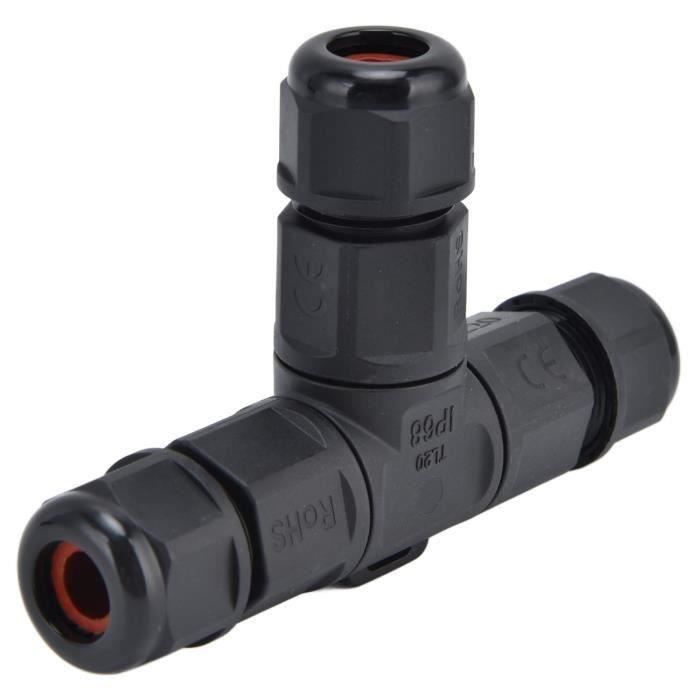 N205863-Sonew Connecteur étanche en T Connecteur étanche 3 broches Tee Terminal de fil ...