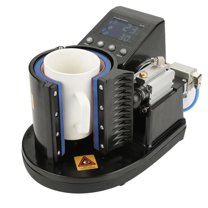 HURRISE Machine de presse à tasses pneumatique EU Plug 230V Pneumatique Auto Tasse Transfert ...