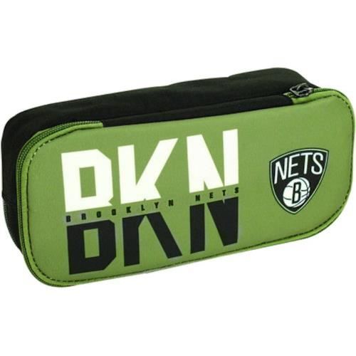 NBA trousse à crayons Brooklyn Nets 21 x 9 x 6 cm polyester vert/noir ...