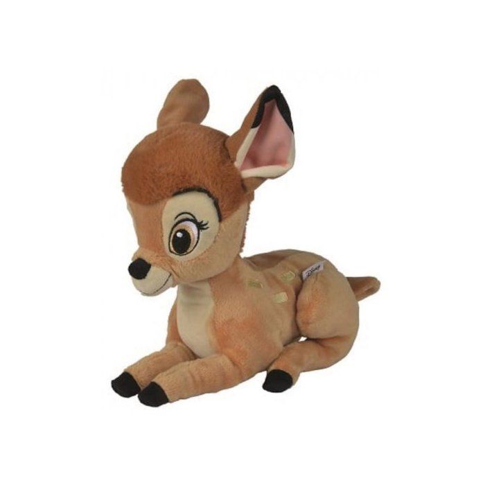 Peluche Disney : Faon Brun Bambi 26 Cm - Set Doudou Enfant Et 1 Carte ...