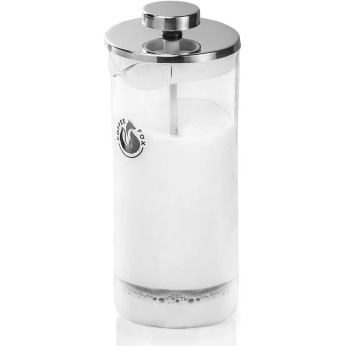 Emulsionneur À Lait En Verre - Mousseur À Lait Manuel & French Press ...