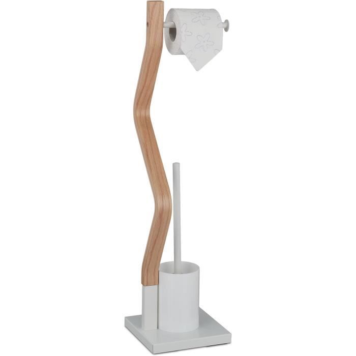 Serviteur Wc Non Fixe, Porte-Rouleau, Brosse Et Son Support, H X L X P ... Serviteur Wc Non Fixe, Porte-Rouleau, Brosse Et Son Support, H X L X P ...
