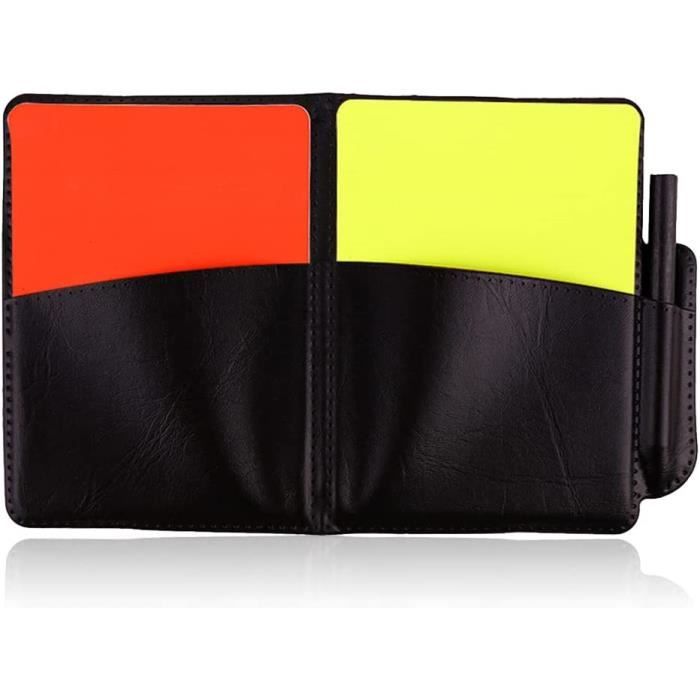 2 Set Cartes d'arbitre de Football Kit Arbitre Football Cartons Jaune ...