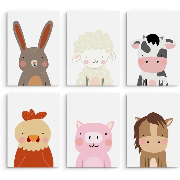 Tableau Enfant Mural Deco - Poster Decoration Chambre - Deco Fille ...