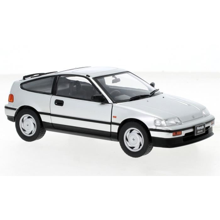 Miniatures montées - Honda CRX D RHD argent 1987 1/24 Whitebox ...
