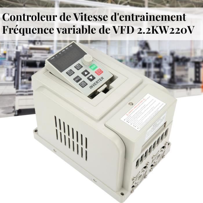 Variateur de fréquence VFD à entraînement monophasé 220VAC pour moteur à courant alternatif 220V ...