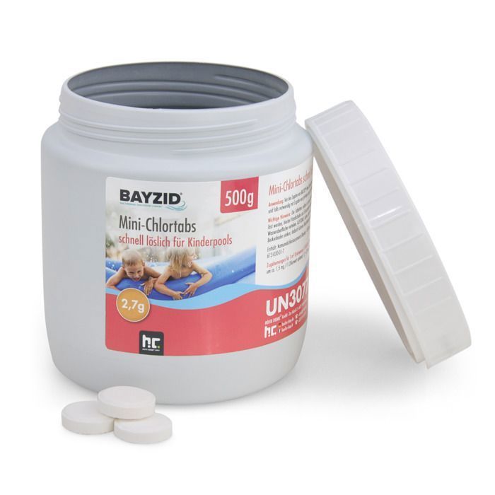 12x 500 g BAYZID® Mini - Pastilles de chlore 2,7 g pour petites ...