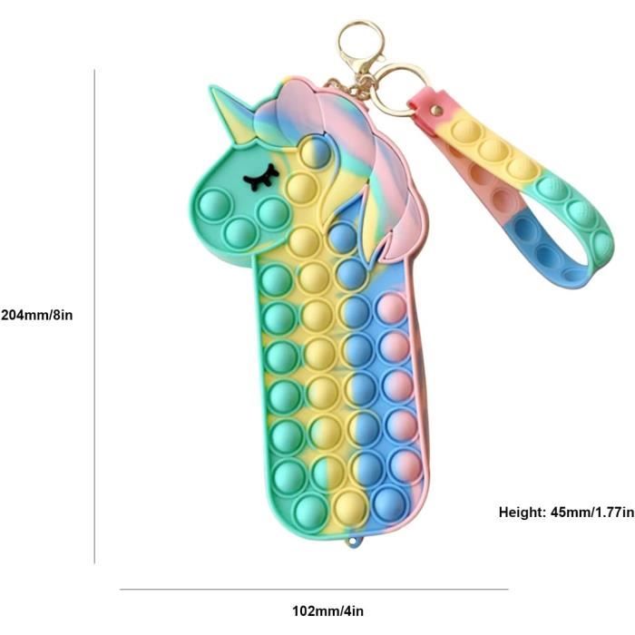 Pop Trousse À Crayons En Silicone Pour Écoliers, Étudiants, Filles Et ...
