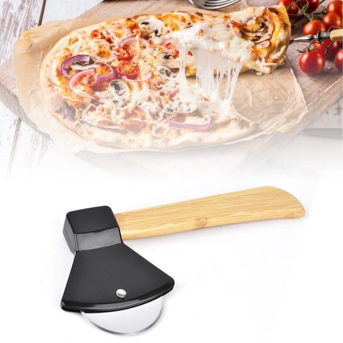 Couteau à pizza - GOTOTOP - Modèle ergonomique - Acier 430 - Manche en ...