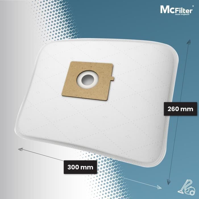 McFilter Lot de 10 sacs d'aspirateur pour sacs Swirl Y30 avec micro ...