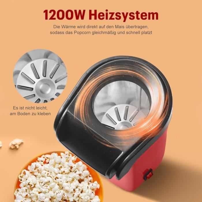 Mini Machine À Popcorn 1200 W Pour La Maison, Simple Et Saine, Peu D ...