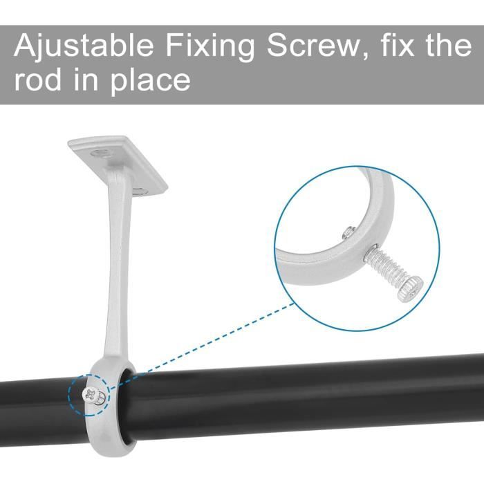 Lattcure Crochet Tringle Rideau Sans Percage, Fixation Rideaux Sans ...