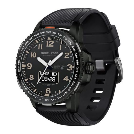 NORTHEDGE FLOAT Outdoor Montre Smart Watch Hommes Étanche 50M Sports ...