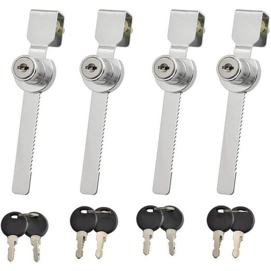 Serrure de vitrine,Serrure de terrarium,Coulissante Verre Serrure à Clé,avec 8 clés,pour Vitrine ...