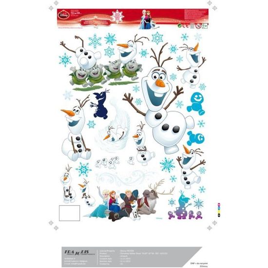 OLAF Stickers électrostatiques 42x30 cm blanc - Cdiscount Maison