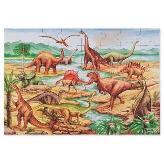 MELISSA & DOUG - 10421 - PUZZLE - DINOSAURS FLO… - Cdiscount Jeux - Jouets