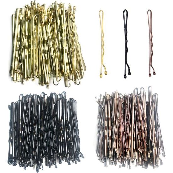 150 Pièces Épingles À Cheveux, 2 Inches Métal Invisible Bobby Pins, 3 ...