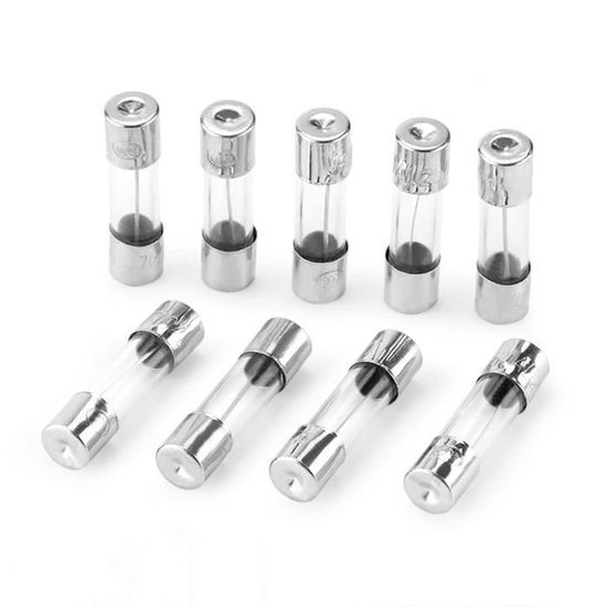 YOSOO Tube de fusible en verre Lot de 360 tubes fusibles en verre 0,25 A‑20 A 24 types 6 x 30 mm ...