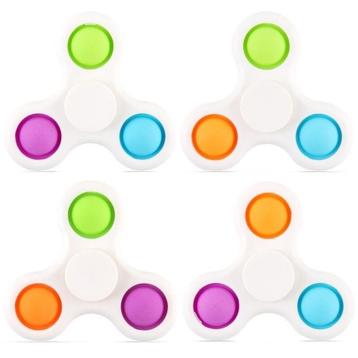 Fidget Spinner Pop it, jouets Anti-Stress pour adultes et enfants ...
