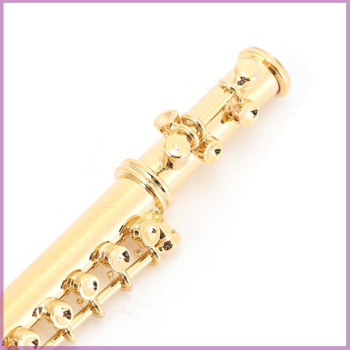 Cocosity Porte‑clés de flûte Flûte Porte-clés Décoration Ornement doré ...