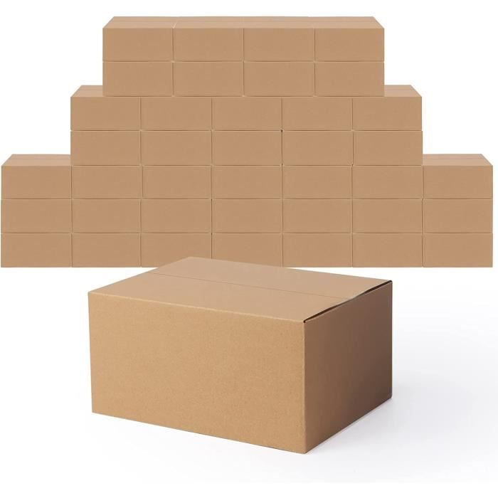 Carton Emballage Colis 20,3x15,3x10,2 cm, Lot de 40 Boites Carton d ...