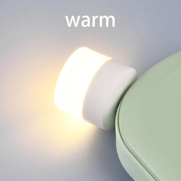 Lampe à poser - Mini LED - USB rechargeable - Idéale pour le camping - Couleur verte - 1 ampoule ...