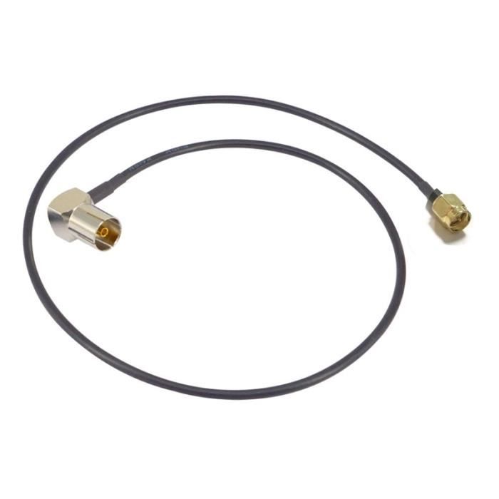 SMAJ-TVKW - 30 cm - Câble Rg174 Iec Pal Dvb-t Vers, Prise Mâle Et ...