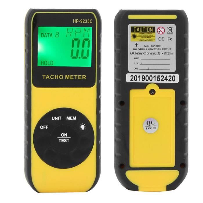 YOSOO tachymètre sans contact Tachymètre numérique sans contact ...