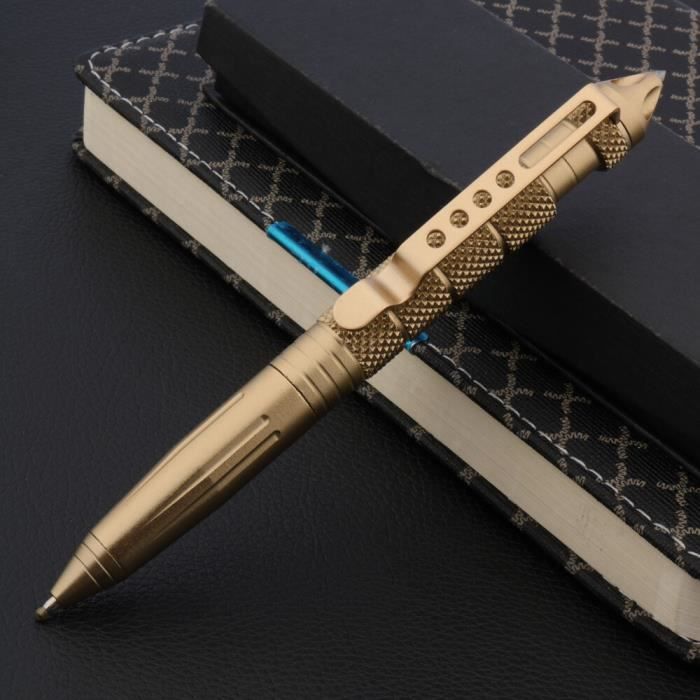 Stylo,Stylo de défense tactique couleur métal de haute qualité,stylo à ...