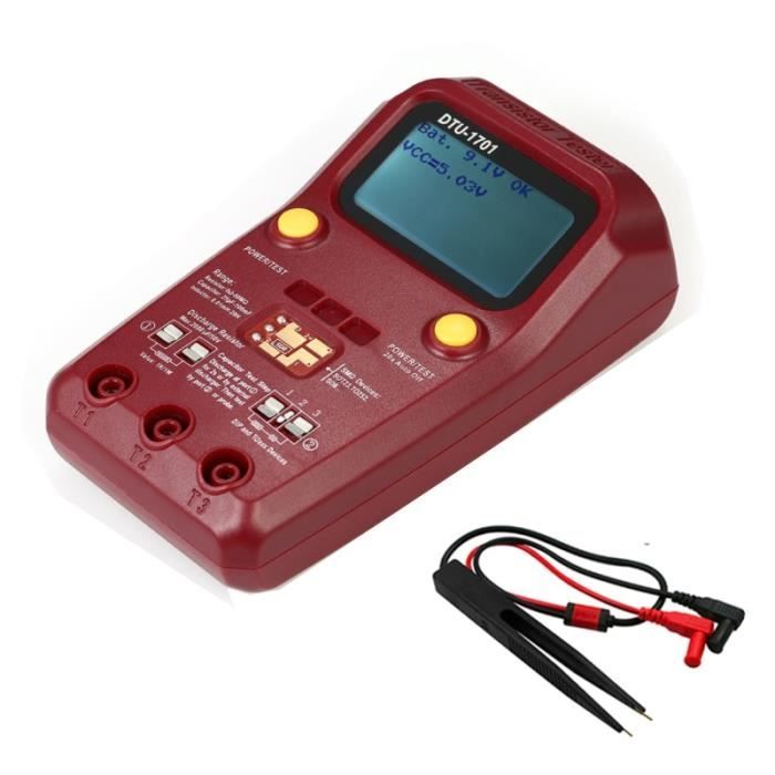 Sonde de compteur ESR - Testeur de transistor portable LCD, multimètre ...