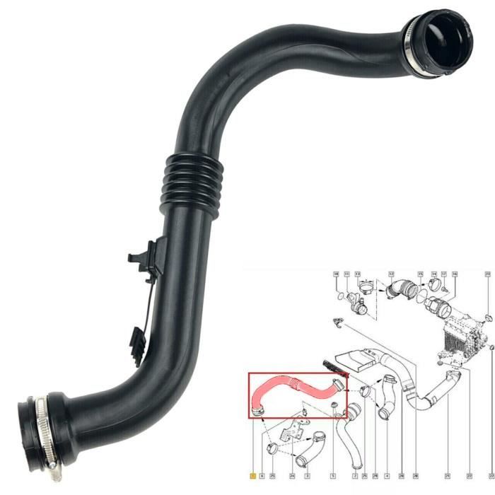 Durite de turbo, tuyau air intercooler compatible pour Renault Scénic ...