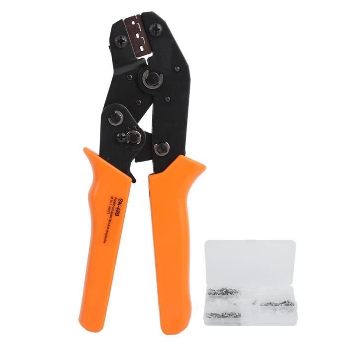Cikonielf Pince à sertir SN-48B SN‑48B Cold Press Clamp Terminal Crimp Plier Male Female Spade ...