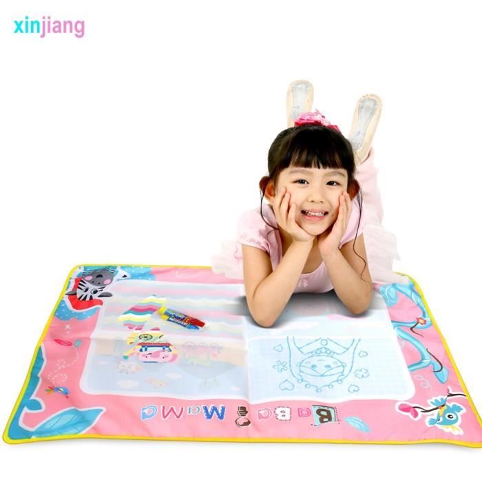 87x58cm Tapis de dessin à l'eau magique rose et 2 stylos Tableaux de ...