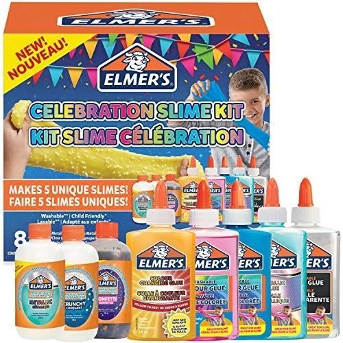 ELMER'S KIT SLIME CÉLÉBRATION | LIQUIDE MAGIQUE ACTIVATEUR DE SLIME ET ...