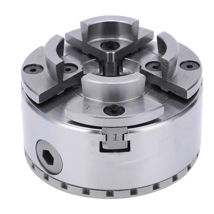 ESTINK mandrin à 4 mors Mandrin de tour de 3,75 po Réglage de l ...