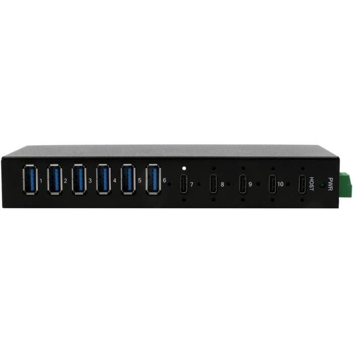 Hub USB 3.2 - EXSYS - EX-12290HMS - 10 Ports - 4 USB-C - 6 USB-A - 64W ...