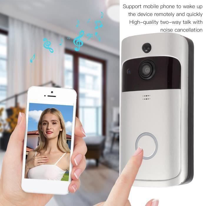 SKY-GXU Wireless Smart WiFi Video Intercom Doorbell Infrared Night Vision 2 Way Talk Motion ...