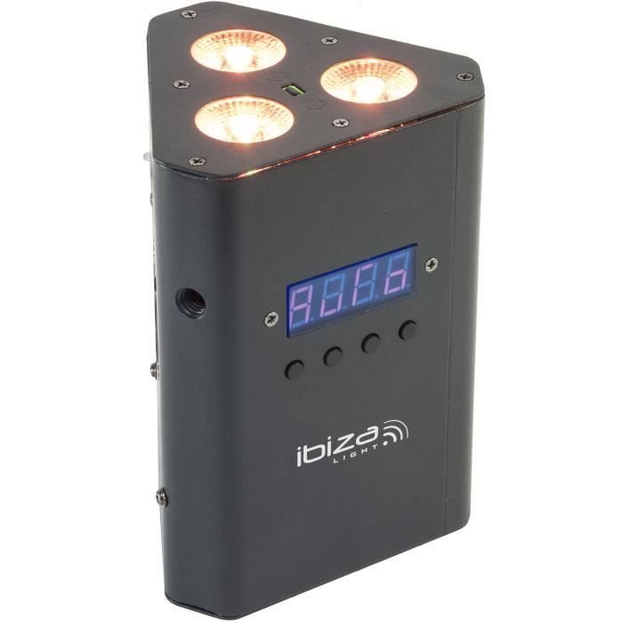 Projecteur PAR autonome sur batterie pour structures 3 LED RGBW 4-en-1 ...