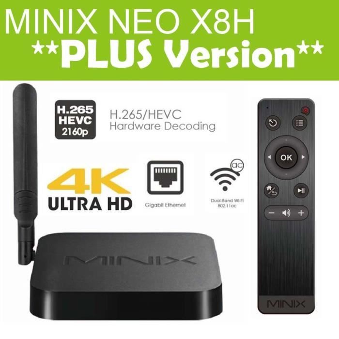 Android TV Box - Minix - Neo X8H Plus - 4K - Wi-Fi Dual-Band - Ethernet ...