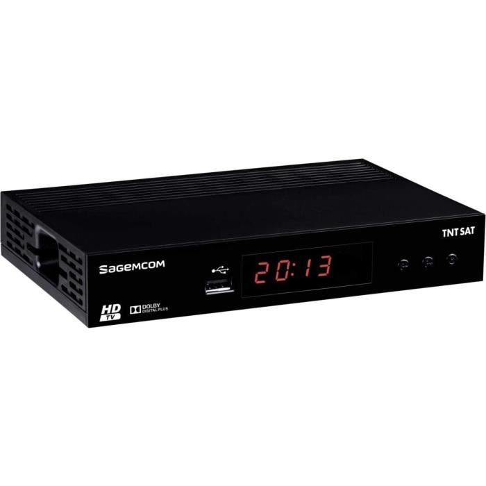 Décodeur satellite - Sagemcom - DS81HD - TNTSAT HD - Couleur: Noir ...